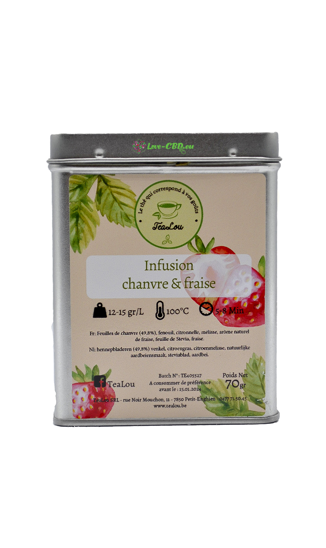 Infusion Chanvre & Fraise - Love CBD